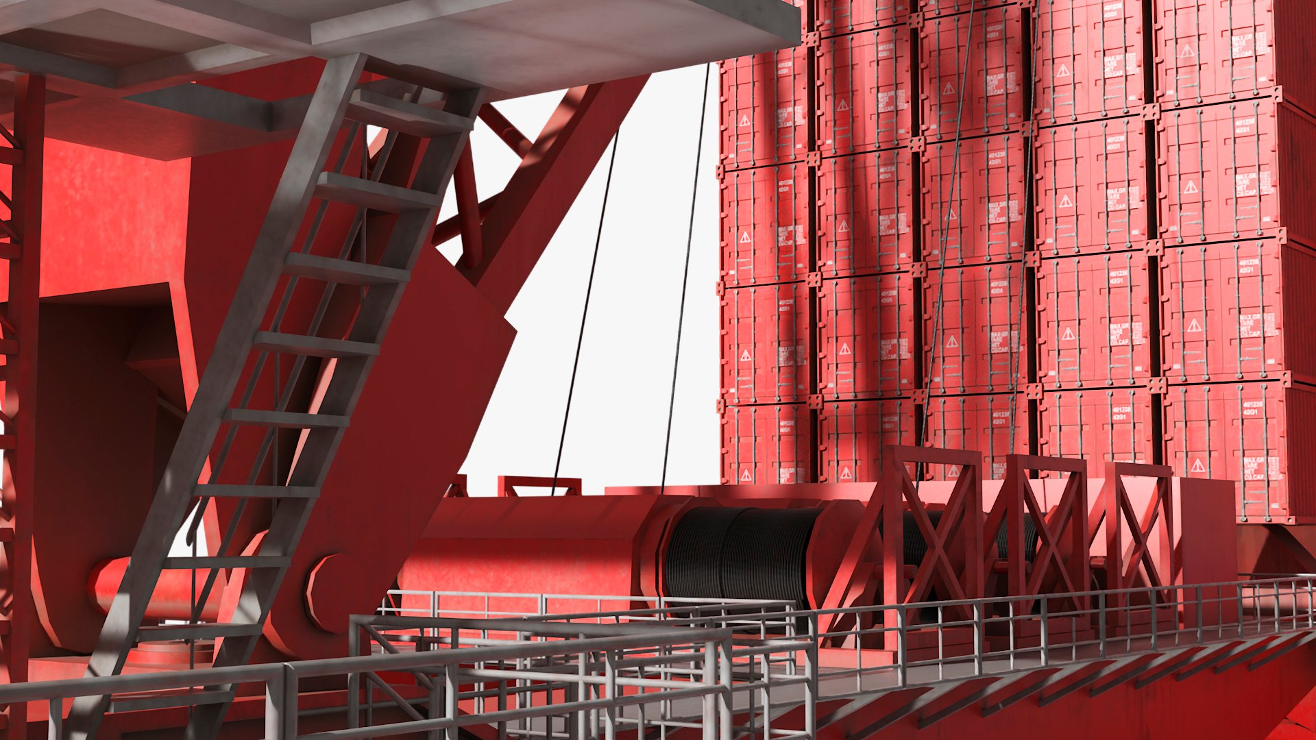 High Capacity Lift Crane Dirt 3D Model - TurboSquid 2323168