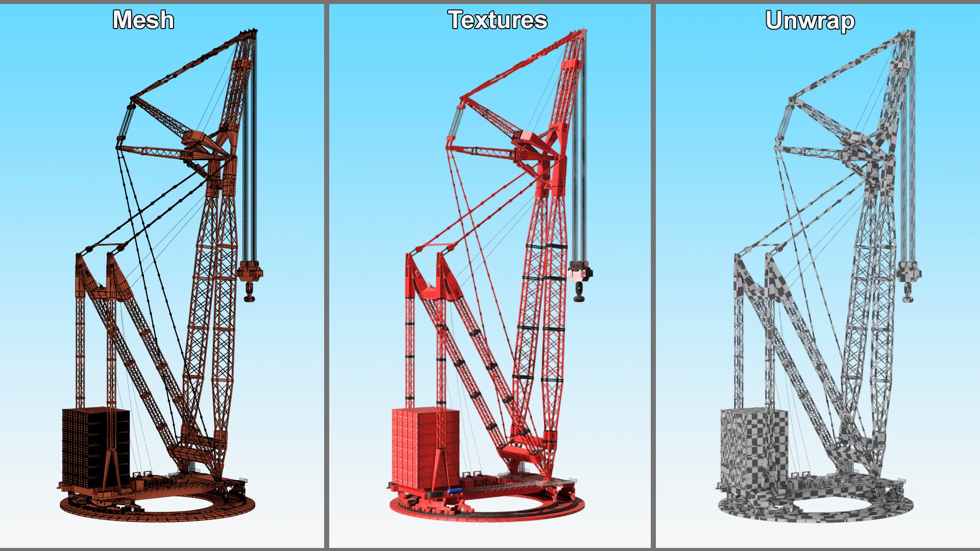 High Capacity Lift Crane Dirt 3D Model - TurboSquid 2323168