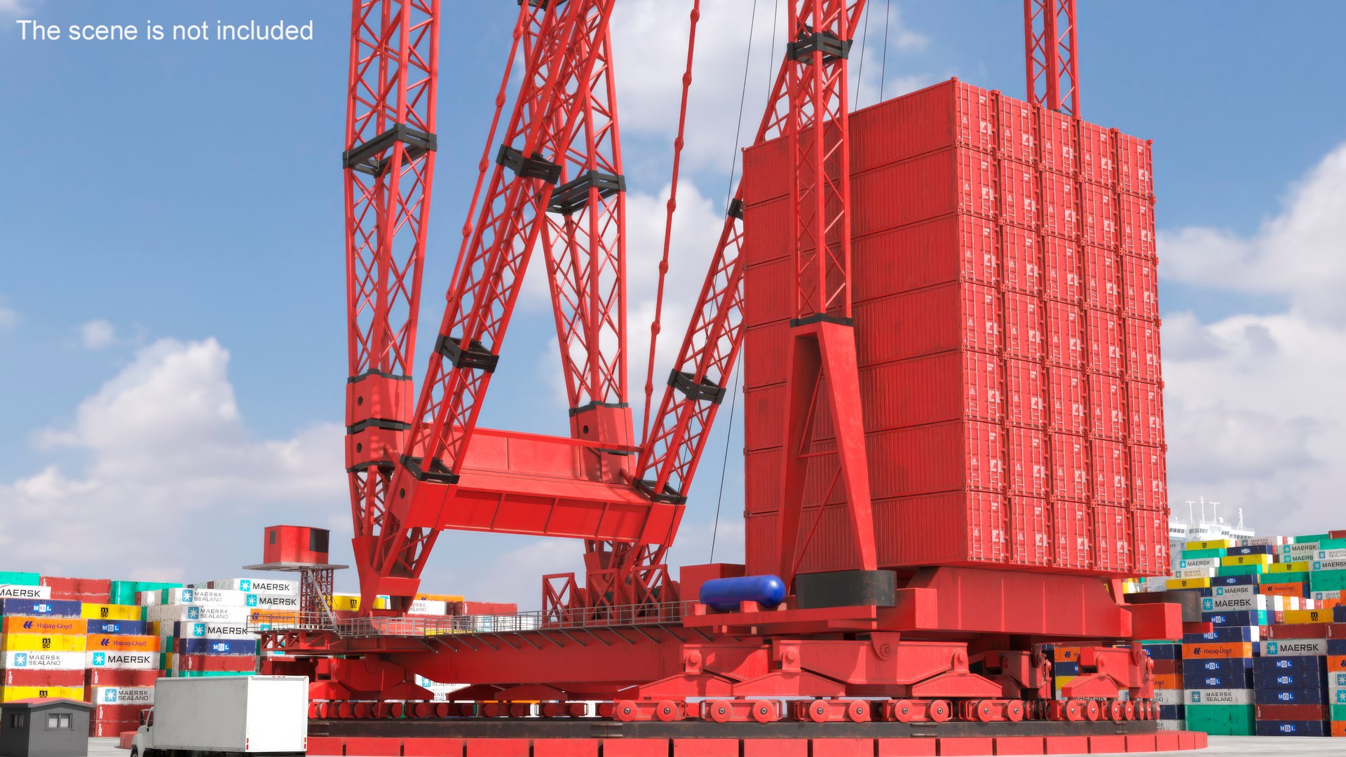 High Capacity Lift Crane Dirt 3D Model - TurboSquid 2323168