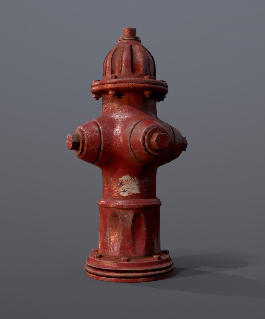 3D Red Fire Hydrant - TurboSquid 1861020