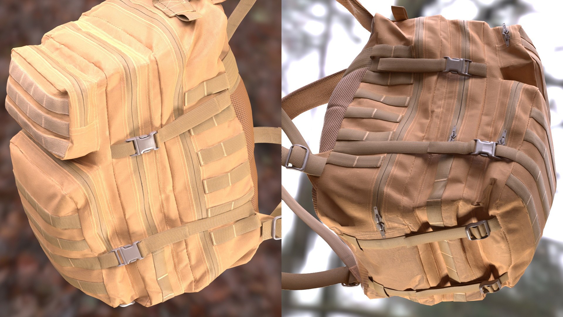 Tactical Backpack 13 - All MH Bodies And UE5 Skeletons - Rigged 3D ...