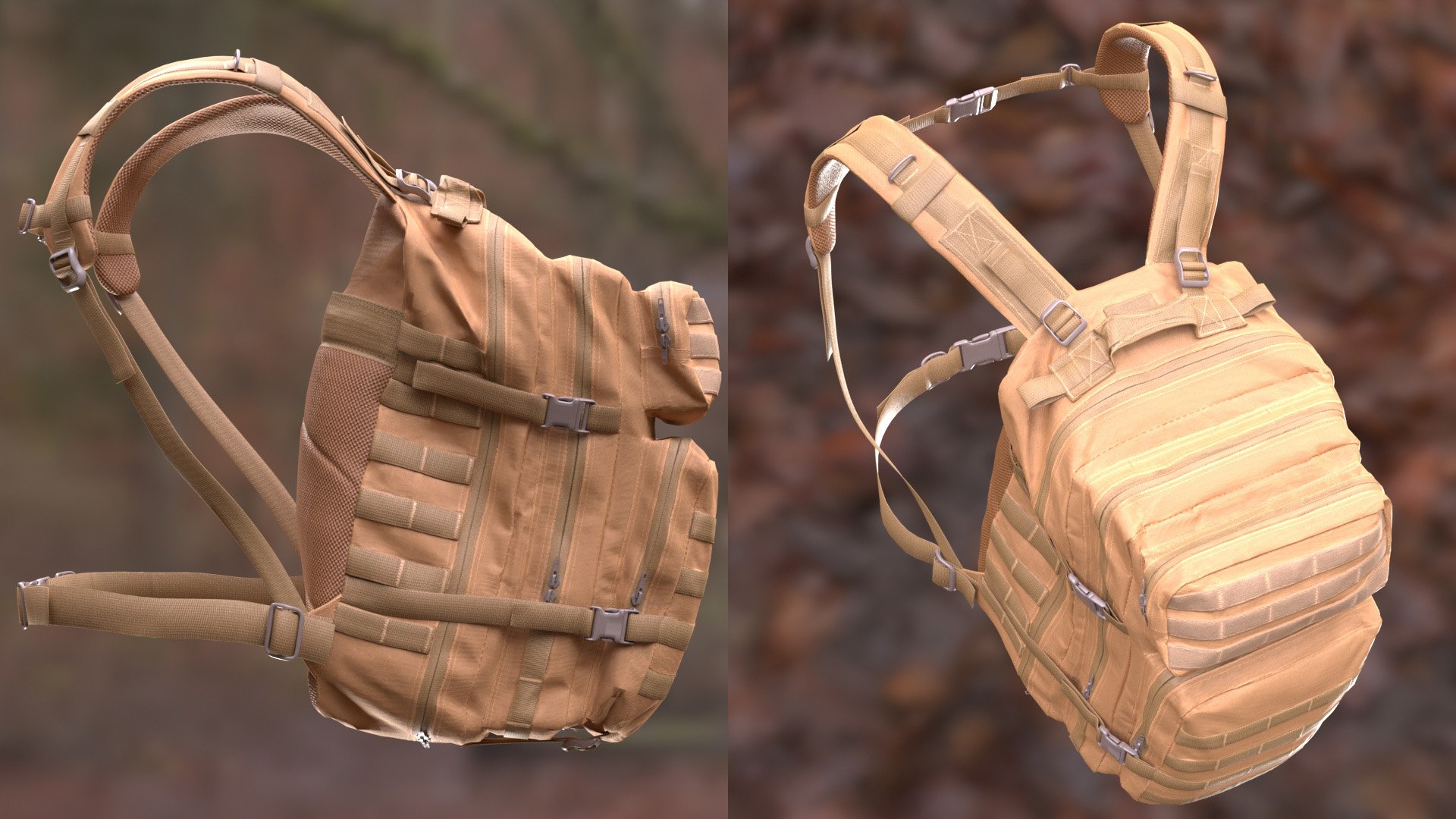 Tactical Backpack 13 - All MH Bodies And UE5 Skeletons - Rigged 3D ...