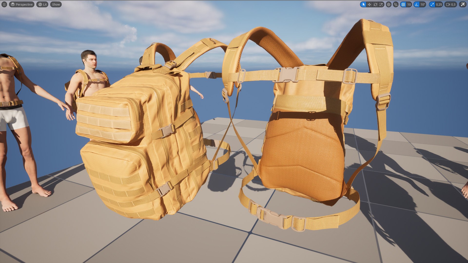 Tactical Backpack 13 - All MH Bodies And UE5 Skeletons - Rigged 3D ...