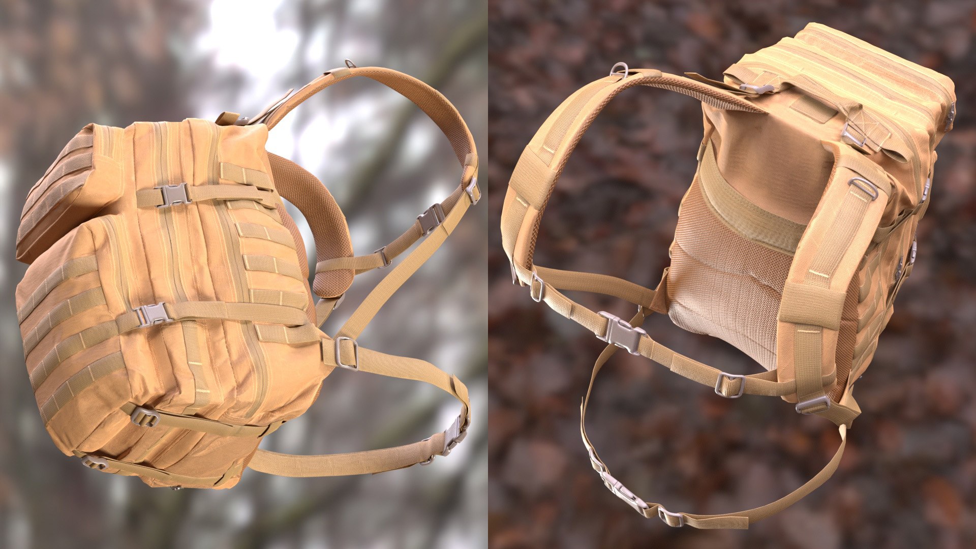 Tactical Backpack 13 - All MH Bodies And UE5 Skeletons - Rigged 3D ...