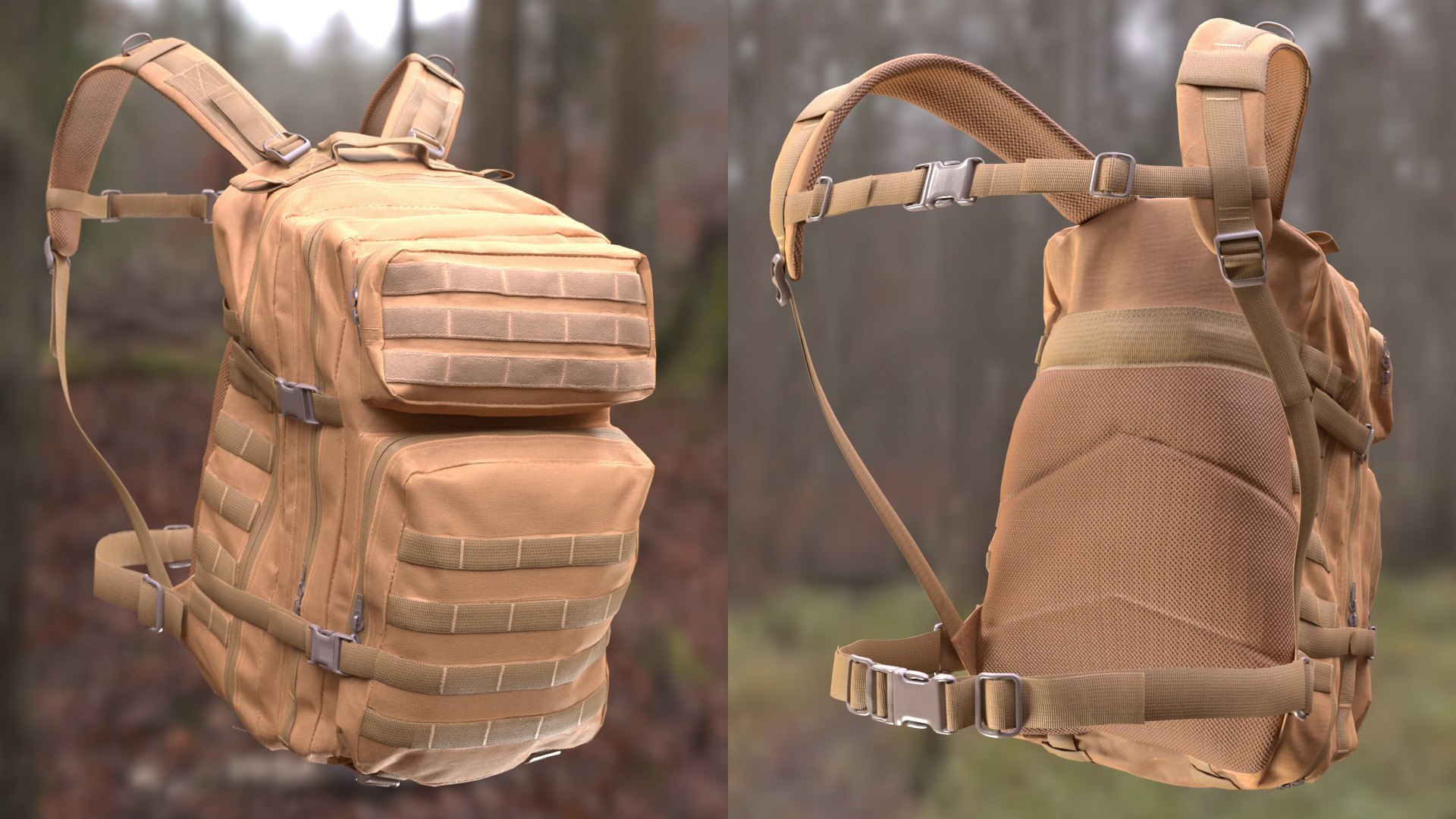 Tactical Backpack 13 - All MH Bodies And UE5 Skeletons - Rigged 3D ...
