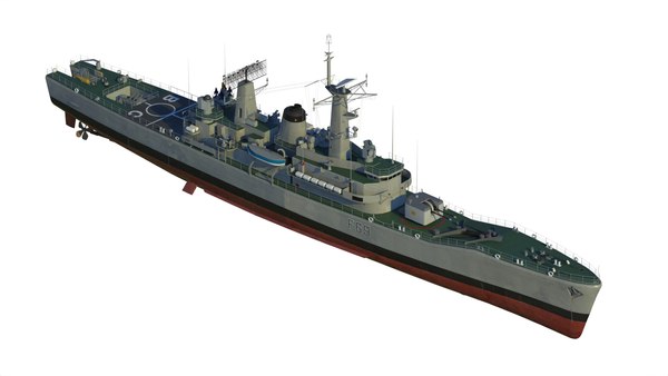 modelo 3d Fragata clase HMS Leander Tipo 12I - TurboSquid 2186820