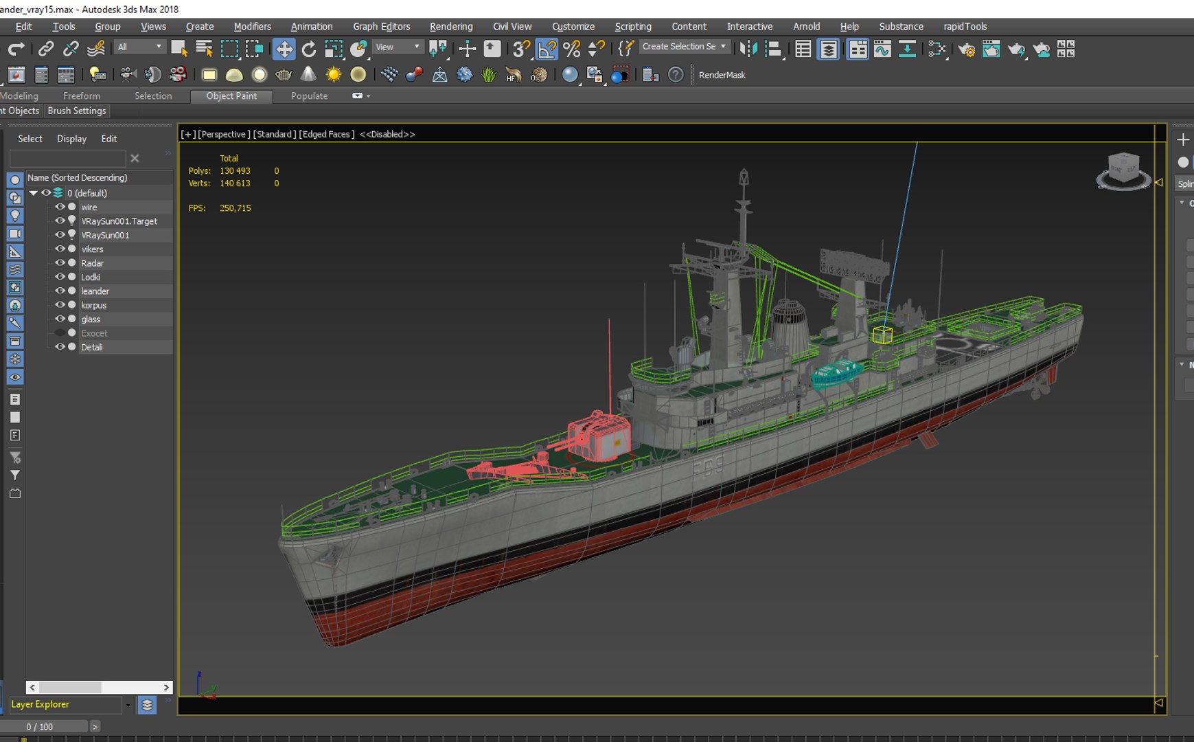 3D Model HMS Leander Class Frigate Type 12I - TurboSquid 2186820