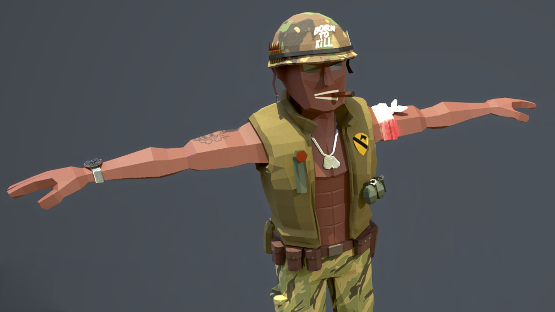 3D Model Solider - Skinned And Rigged - TurboSquid 2088308