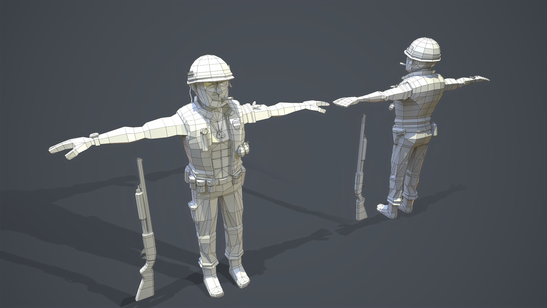 3D Model Solider - Skinned And Rigged - TurboSquid 2088308
