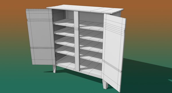 3d model old cupboard
