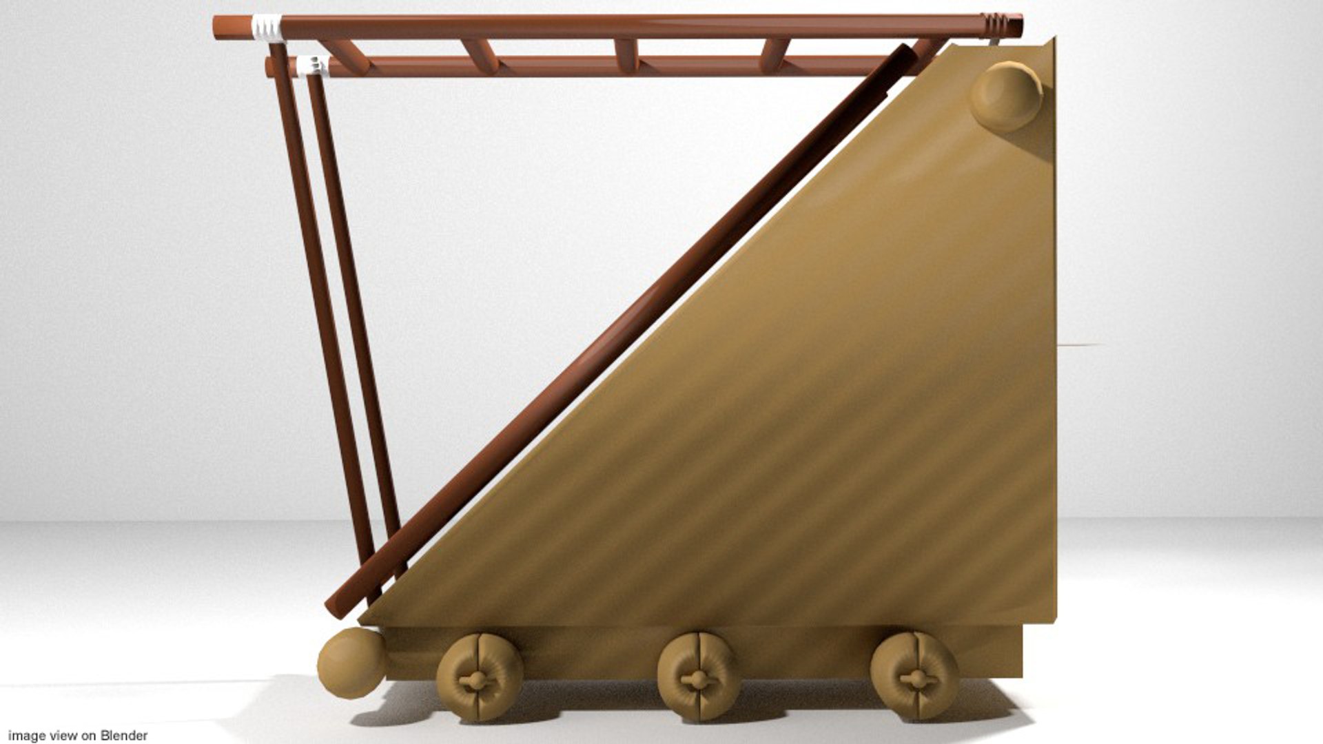 Siege Medieval Ladder 3d Obj