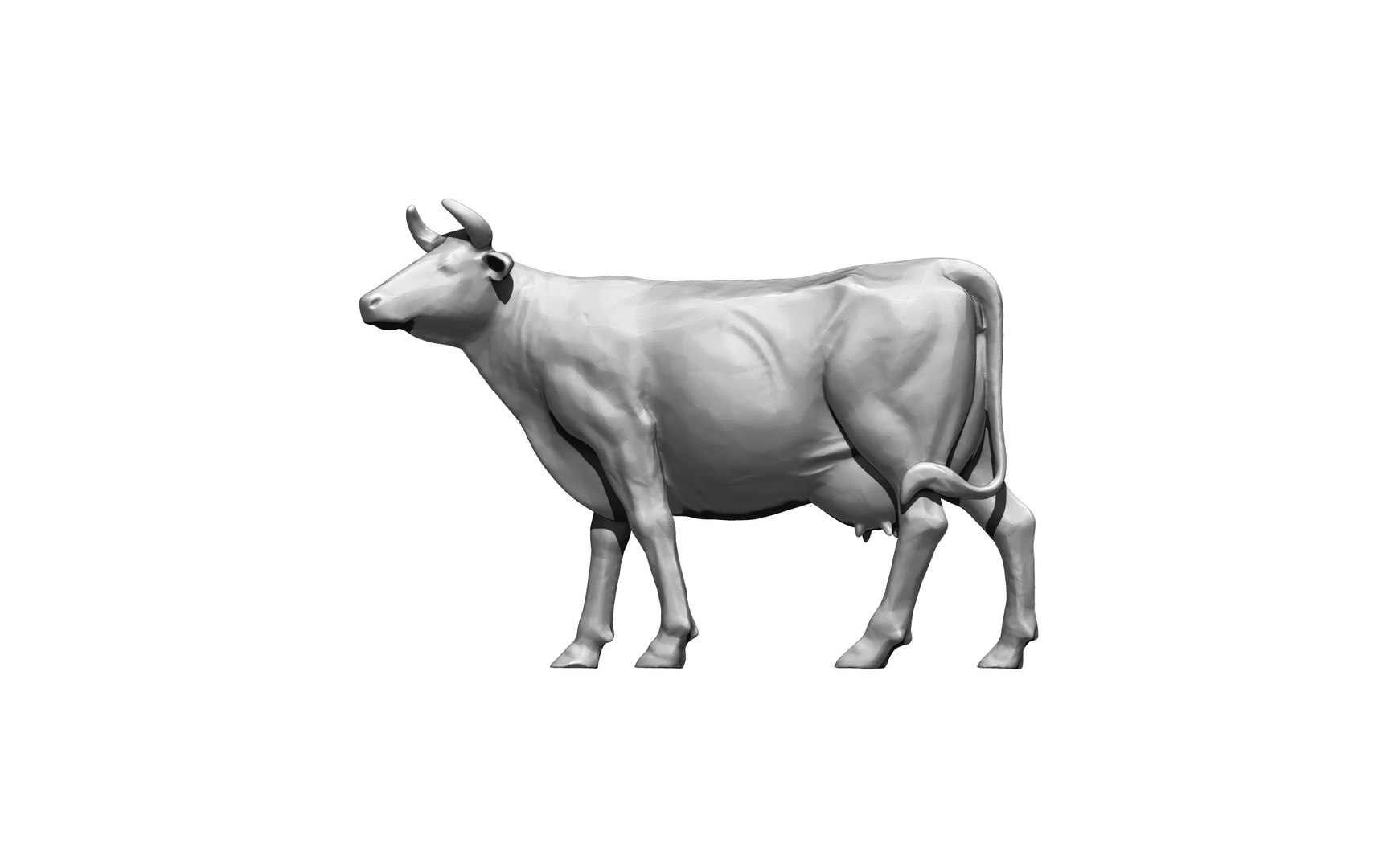 3D Cow - TurboSquid 2092740