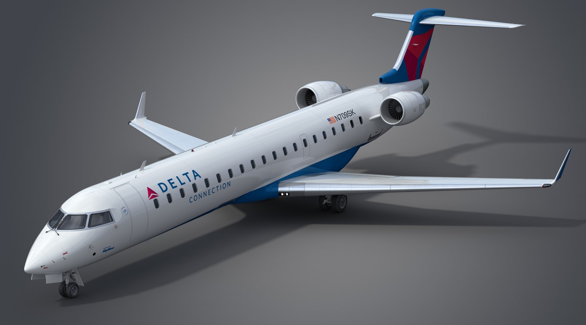 3D bombardier crj700 delta connection model - TurboSquid 1163164
