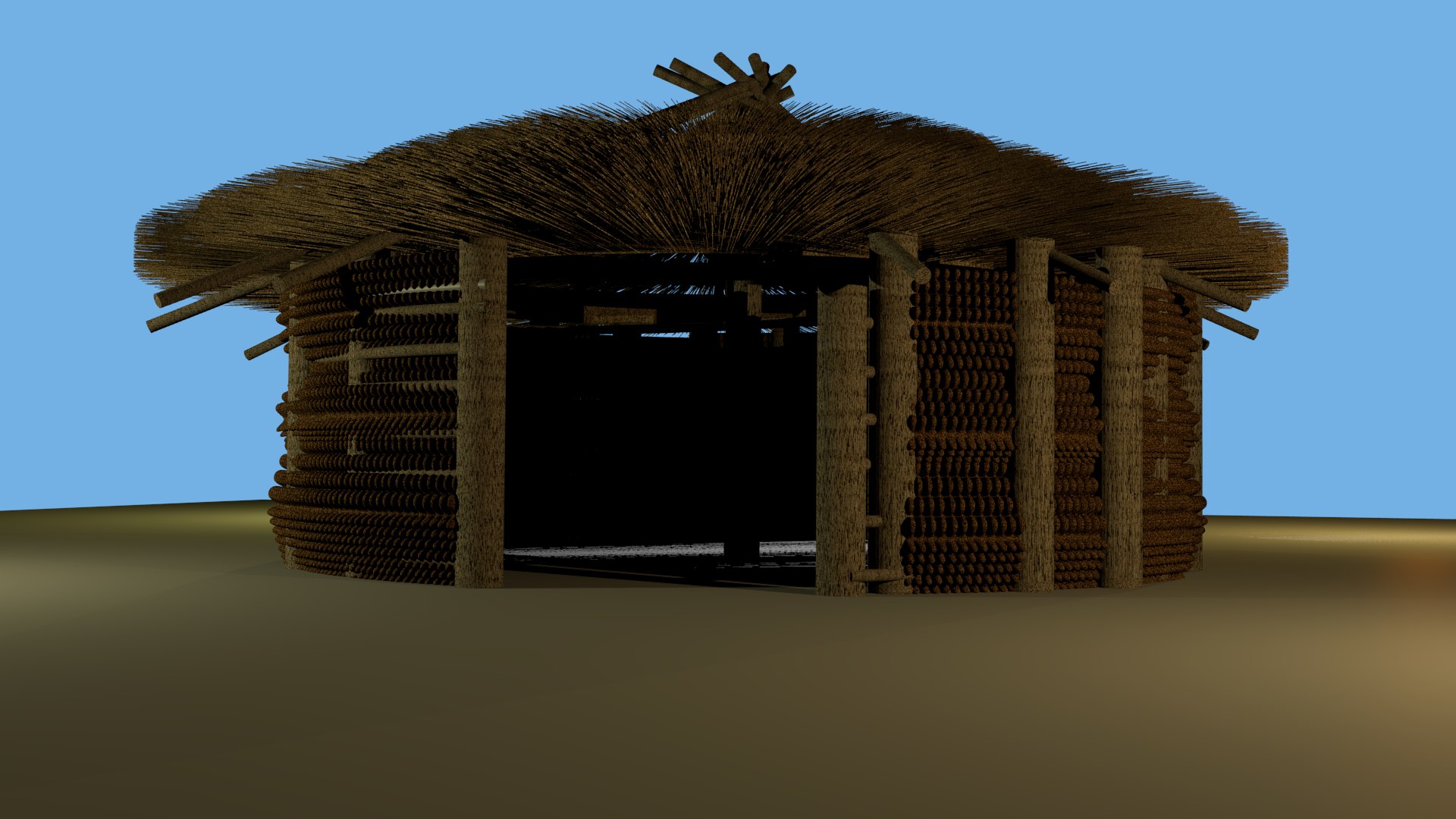 3D Africa Hut Model - TurboSquid 1203972