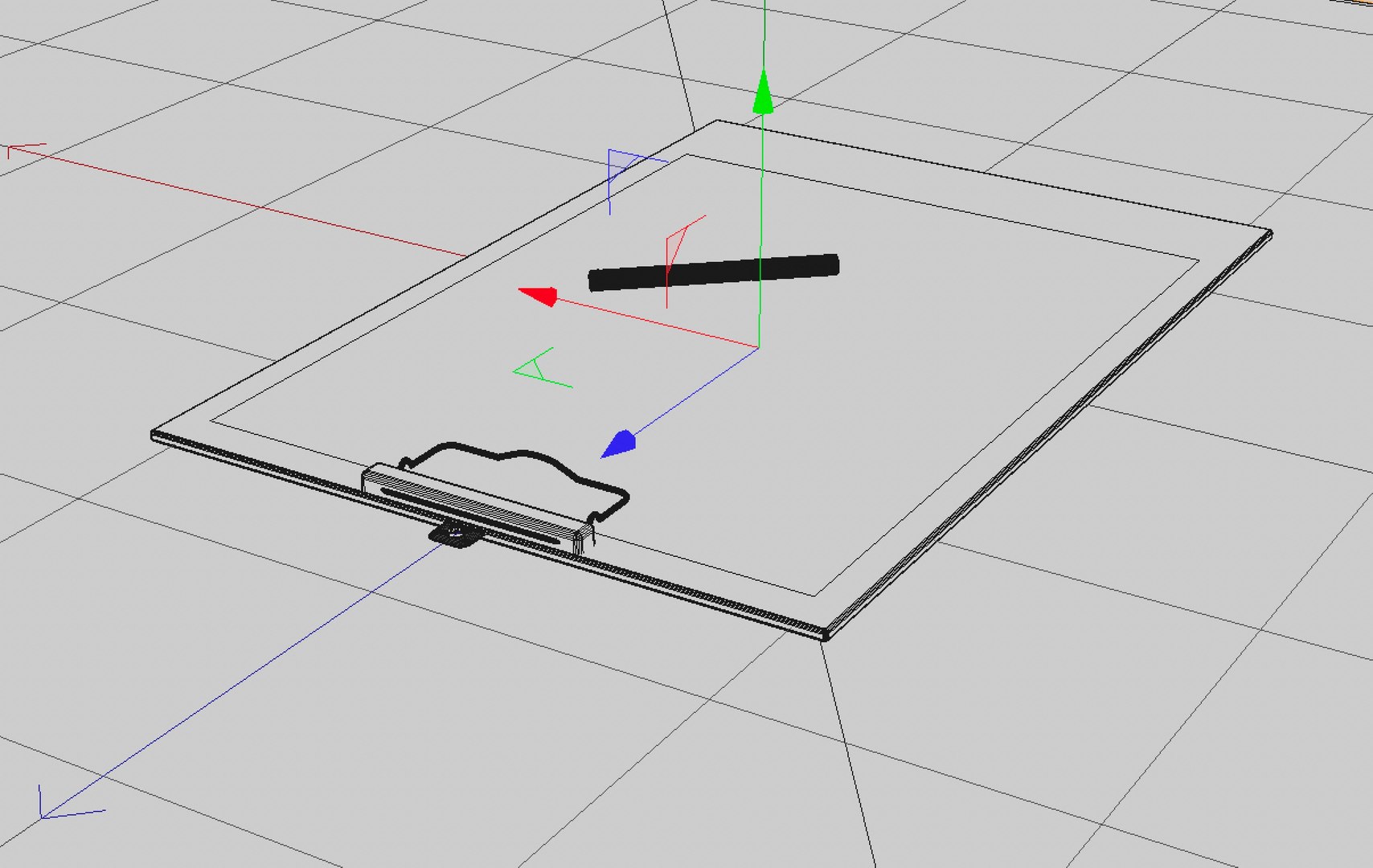 Writing tablet 3D model - TurboSquid 1344543