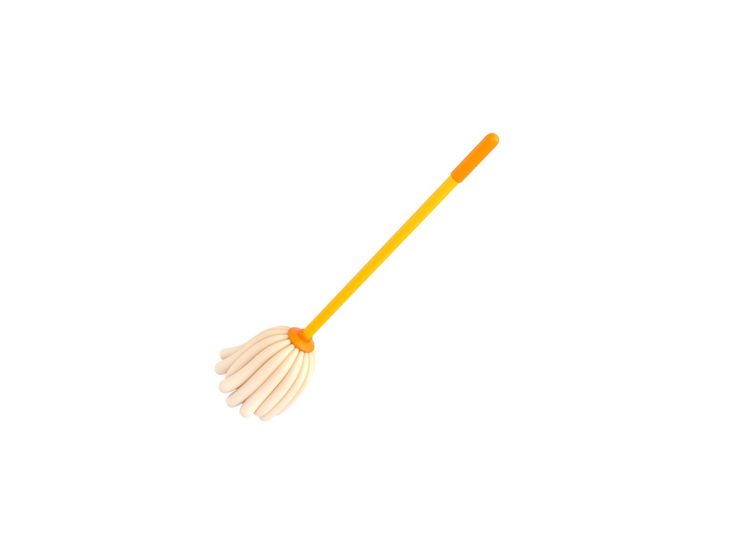 Cartoon Mop 3D Model - TurboSquid 2253455