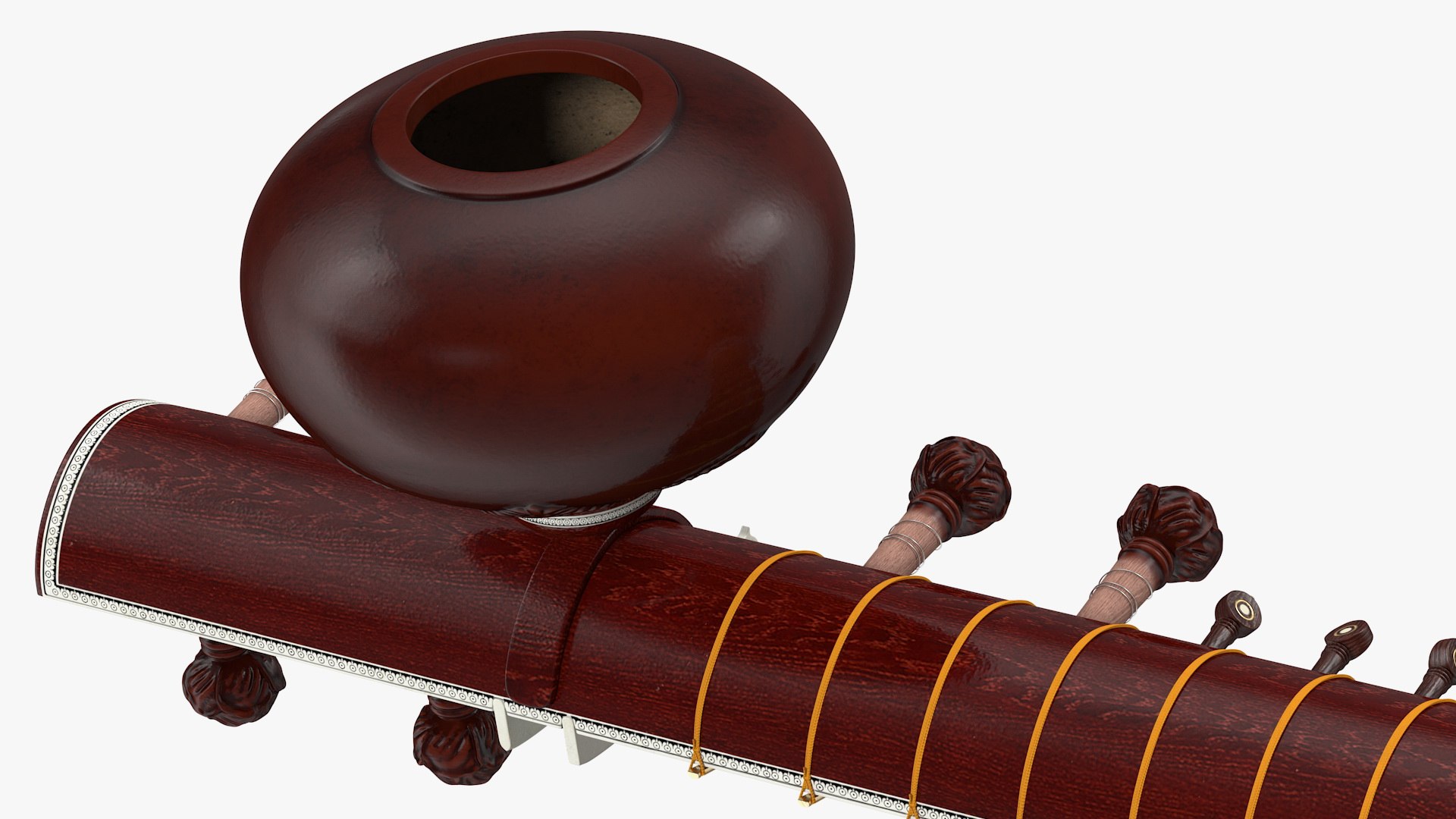 Sitar indian classical musical instrument 3D model - TurboSquid 1640737
