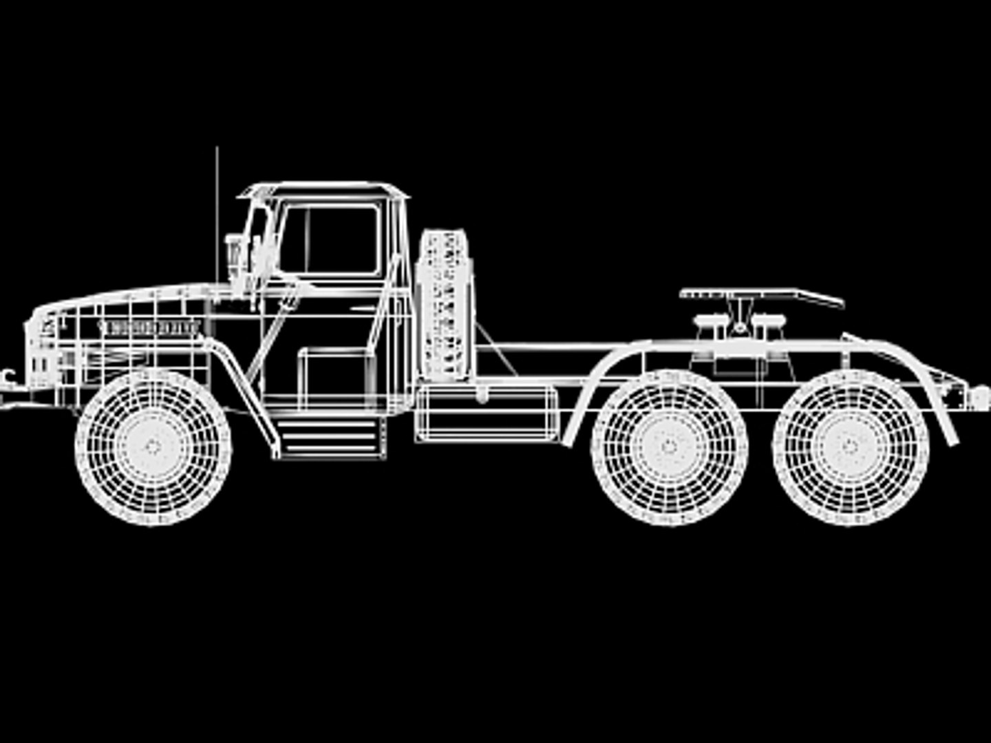Ural Prime Mover 3d Model