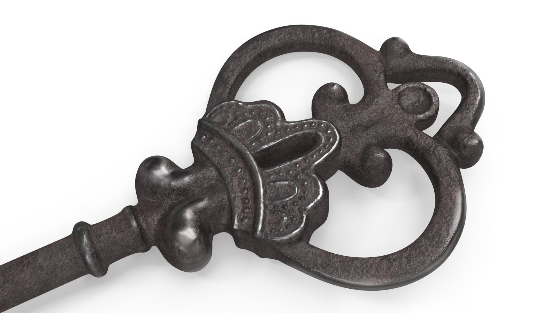 Decorative Skeleton Key Steel 3D - TurboSquid 2246249