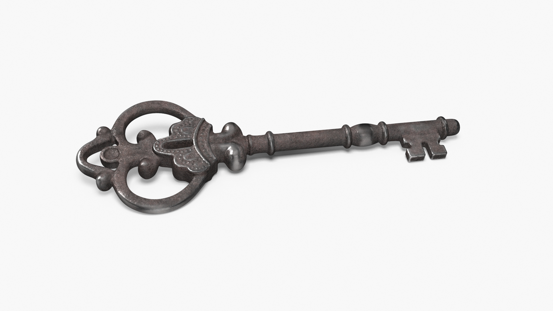 Decorative Skeleton Key Steel 3D - TurboSquid 2246249