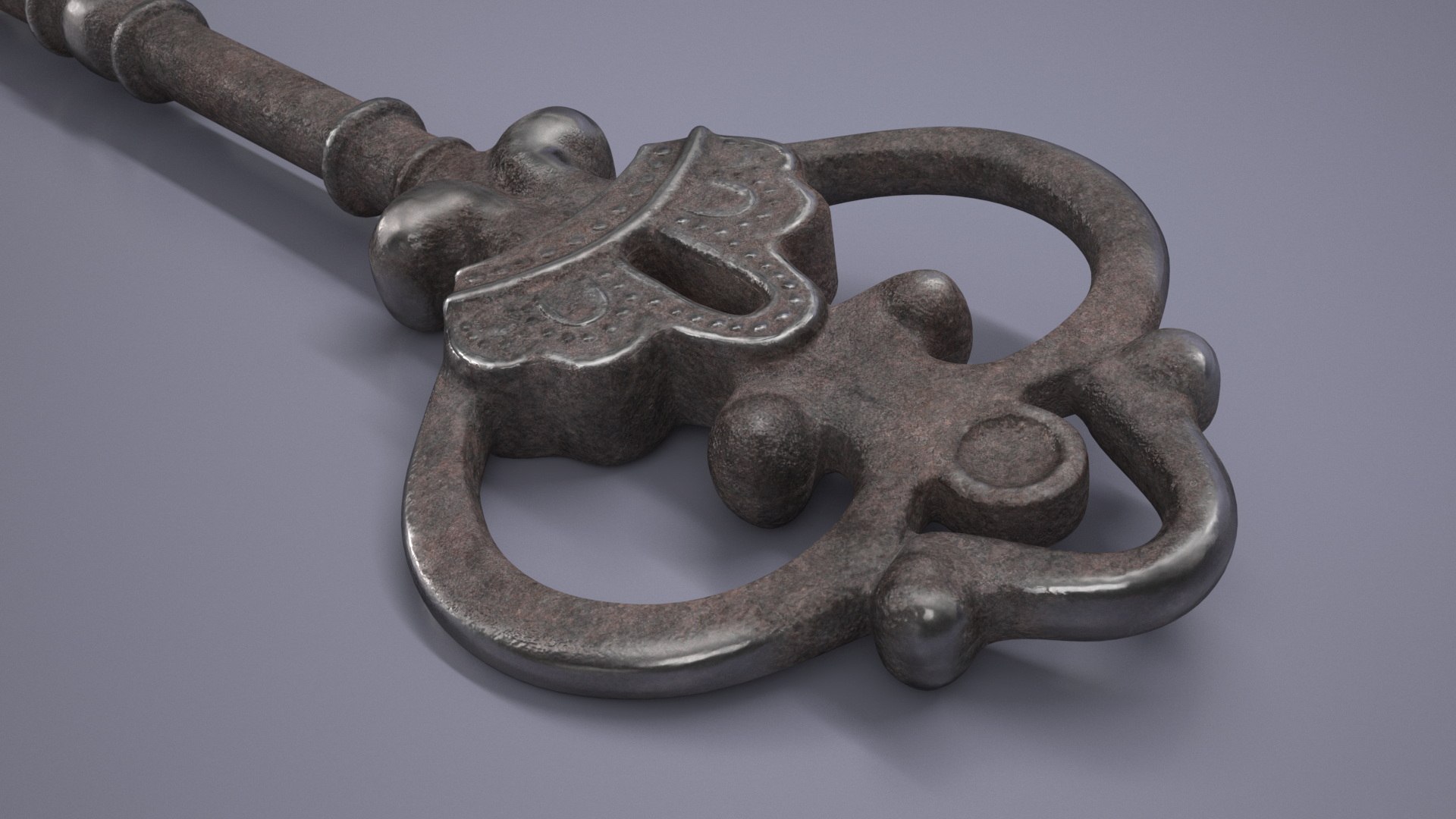 Decorative Skeleton Key Steel 3D - TurboSquid 2246249