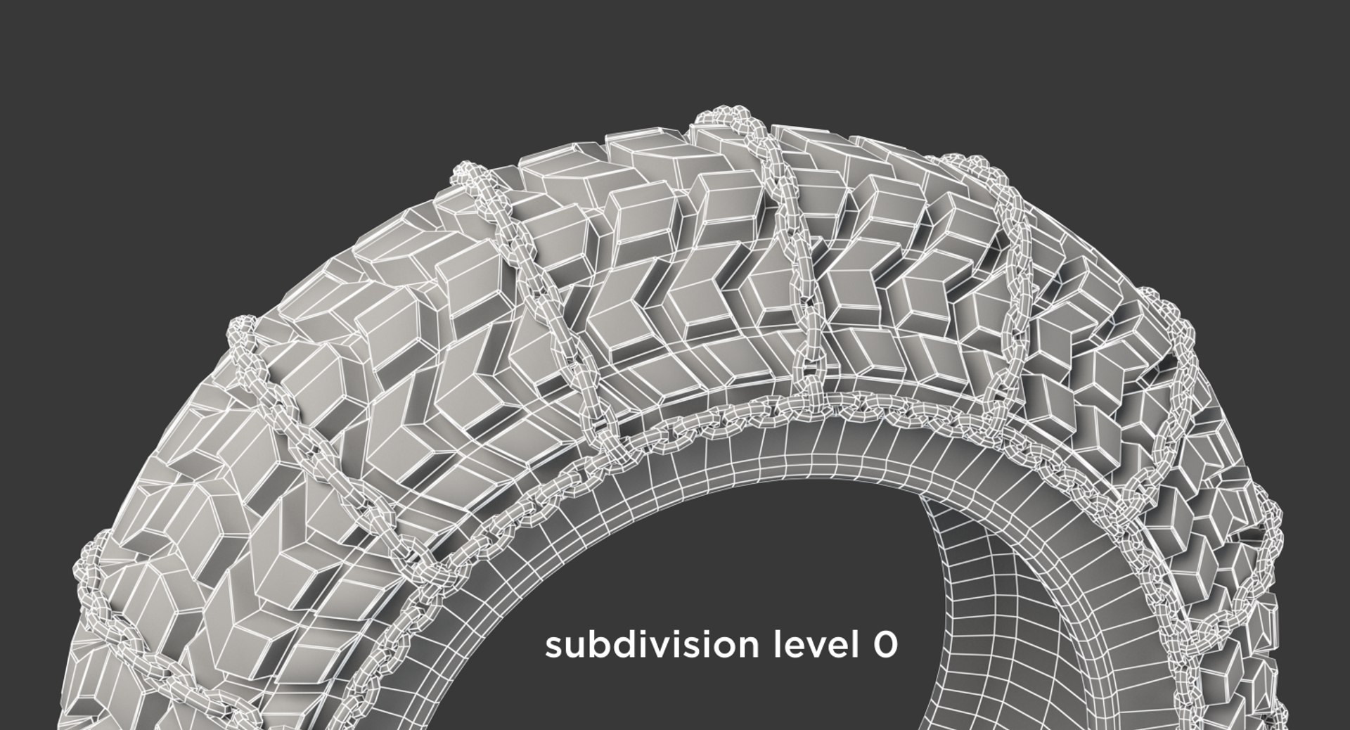3D Chain Tire - TurboSquid 1413994