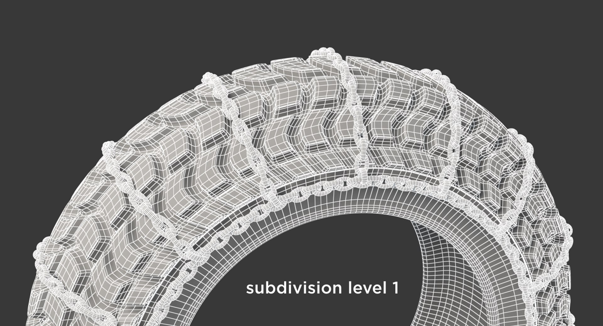 3D Chain Tire - TurboSquid 1413994