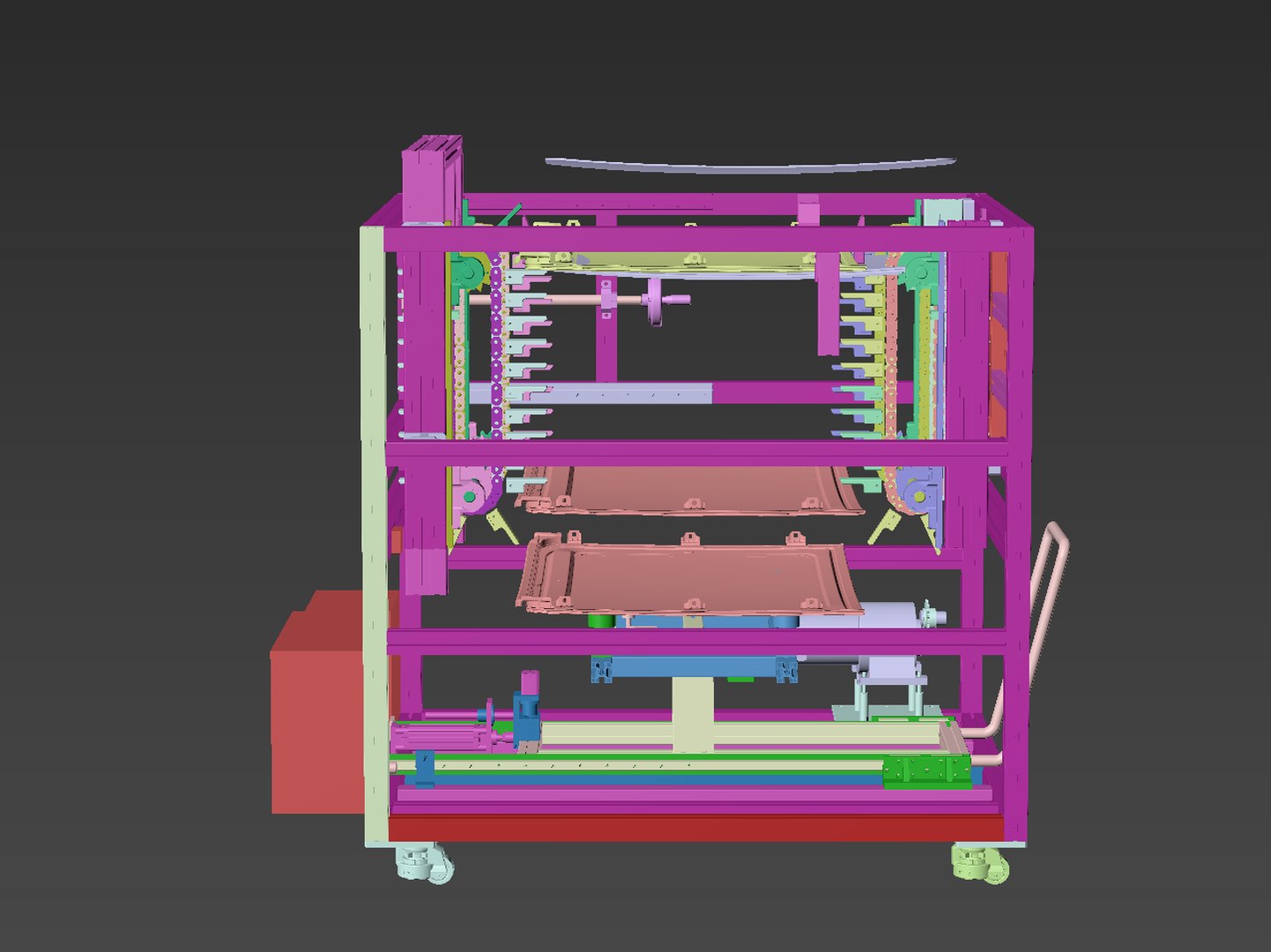 3D Chain-structure-stacking-machine - TurboSquid 1790908