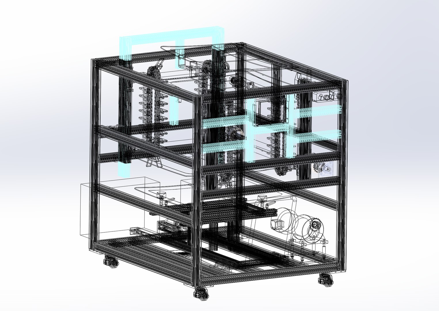 3D Chain-structure-stacking-machine - TurboSquid 1790908