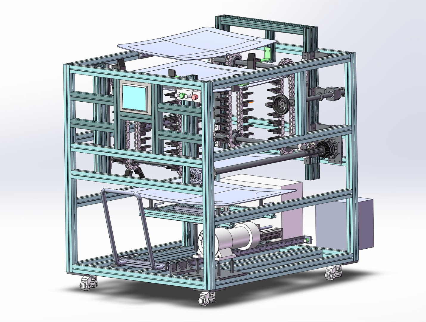 3D Chain-structure-stacking-machine - TurboSquid 1790908