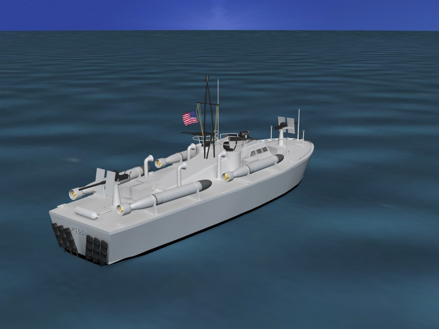 3d Boat Pt Higgins Classes Model
