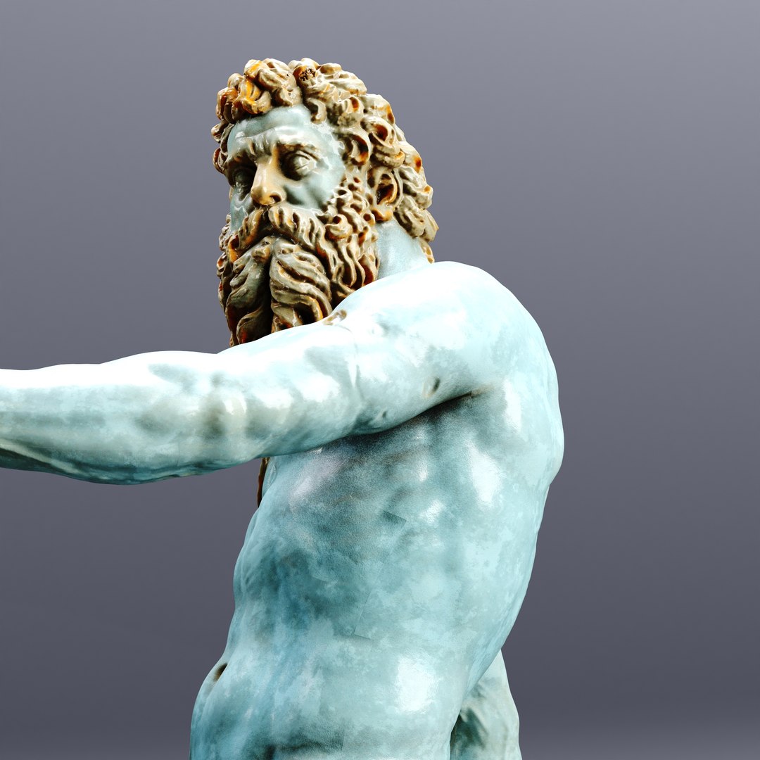 3D Neptune Sculpture - TurboSquid 2264216