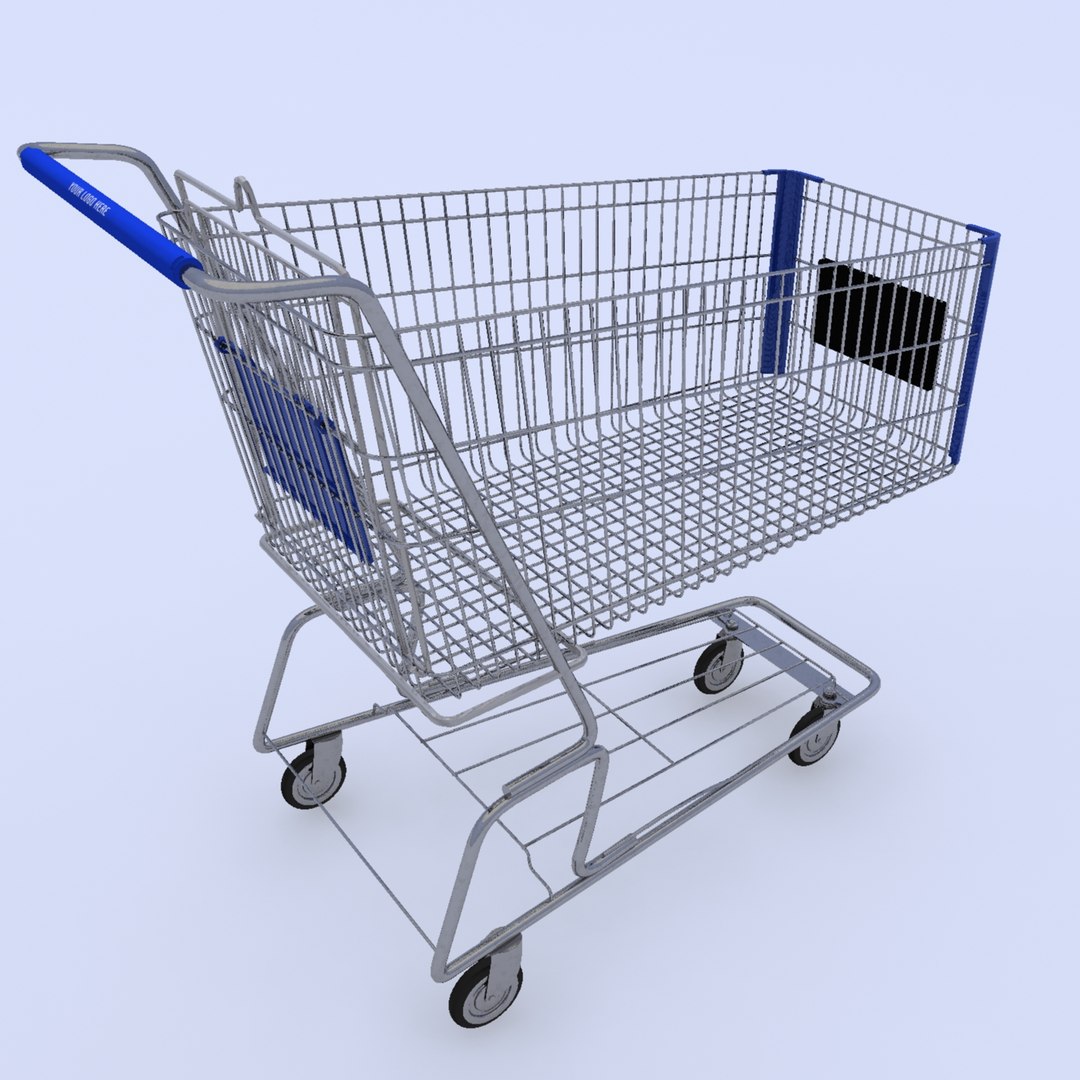 3D Shopping Cart - TurboSquid 1202781