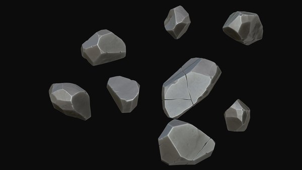 3D stylized rock - TurboSquid 1803020
