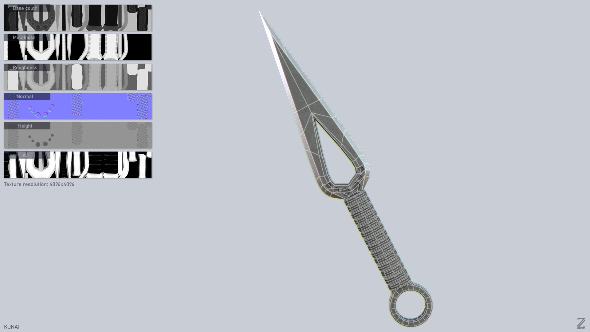 3D Kunai Model - TurboSquid 2244319