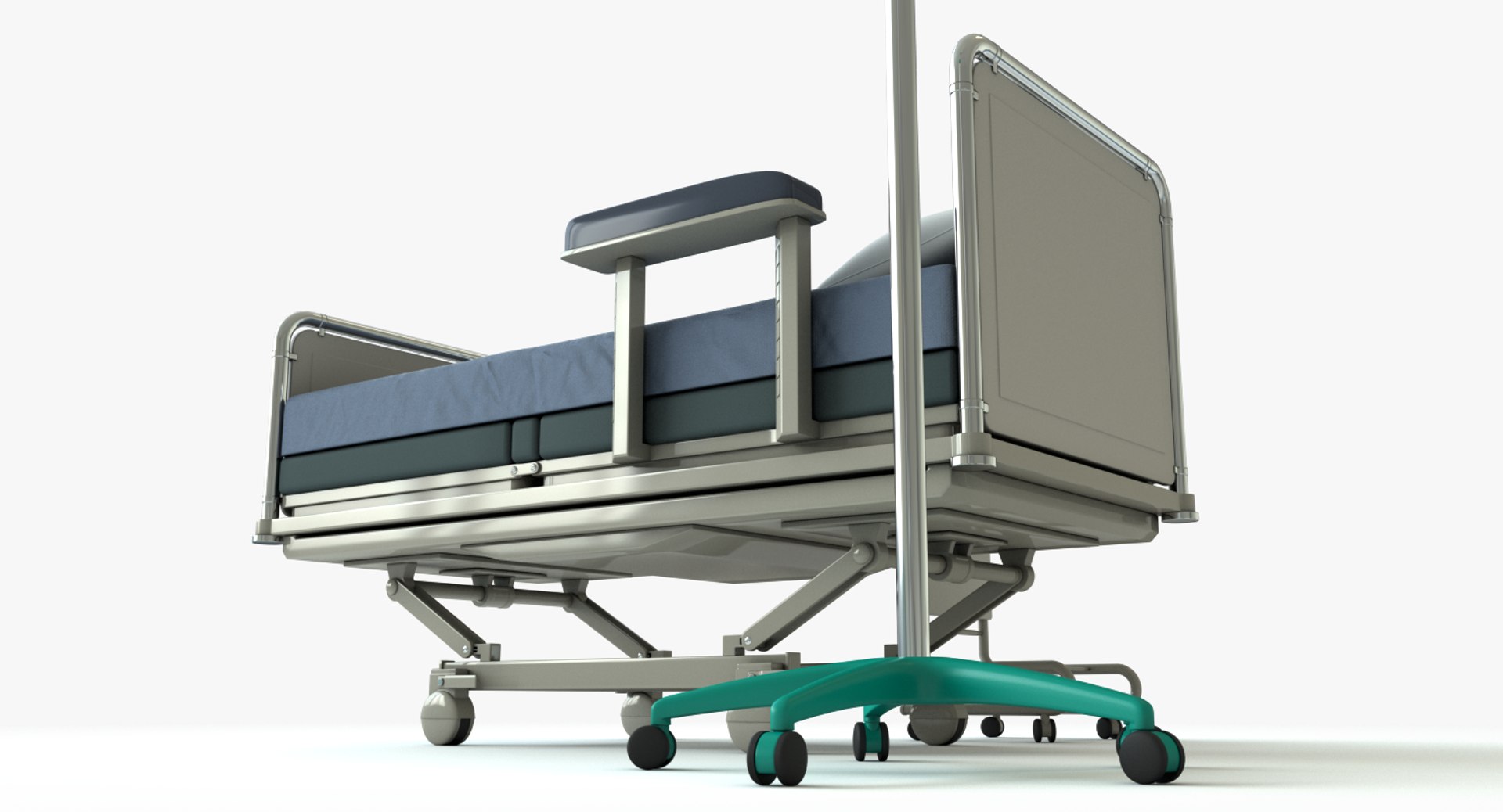 3D Hospital Patient Bed Set Model - TurboSquid 1393042