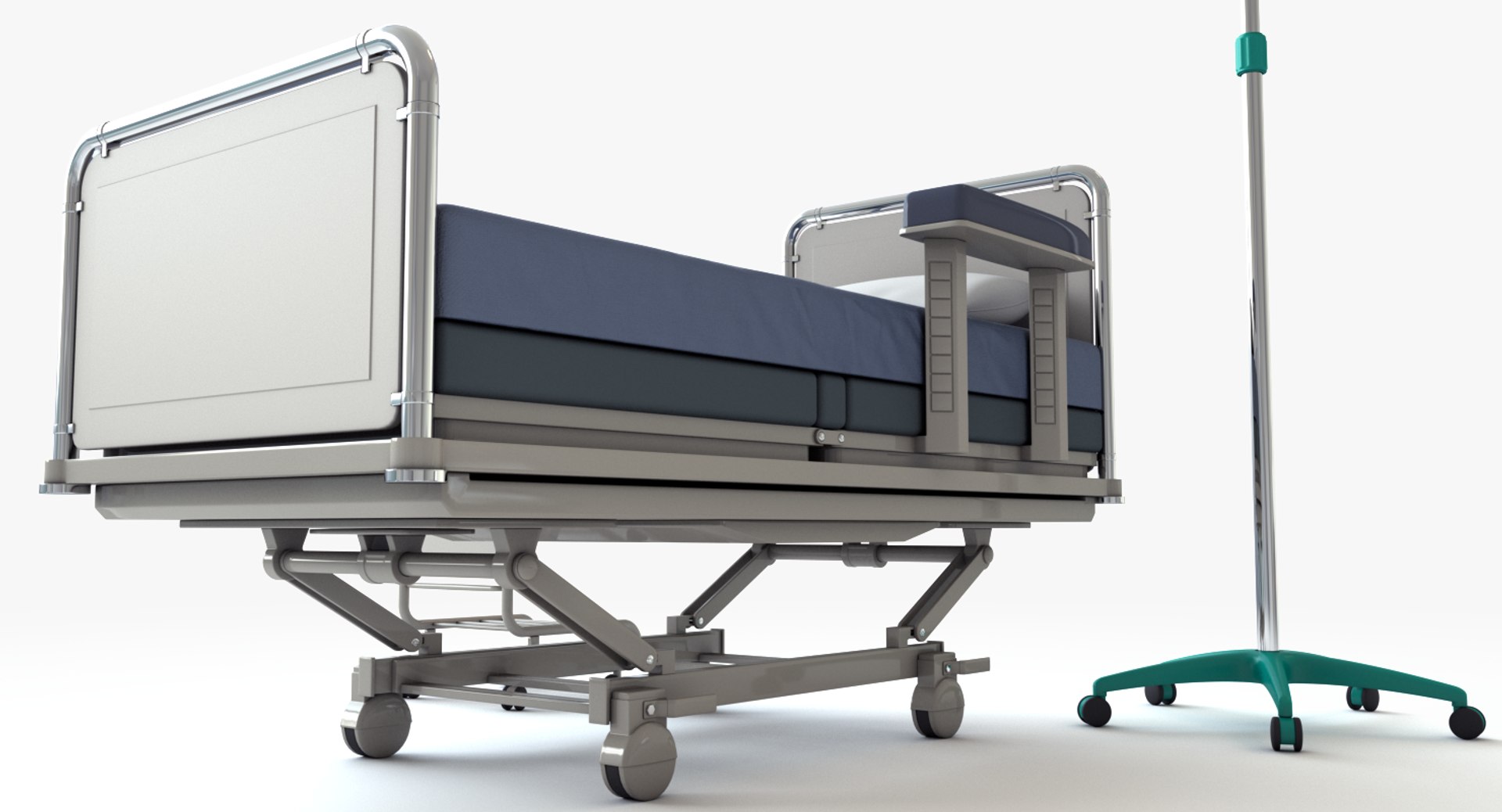 3D Hospital Patient Bed Set Model - TurboSquid 1393042
