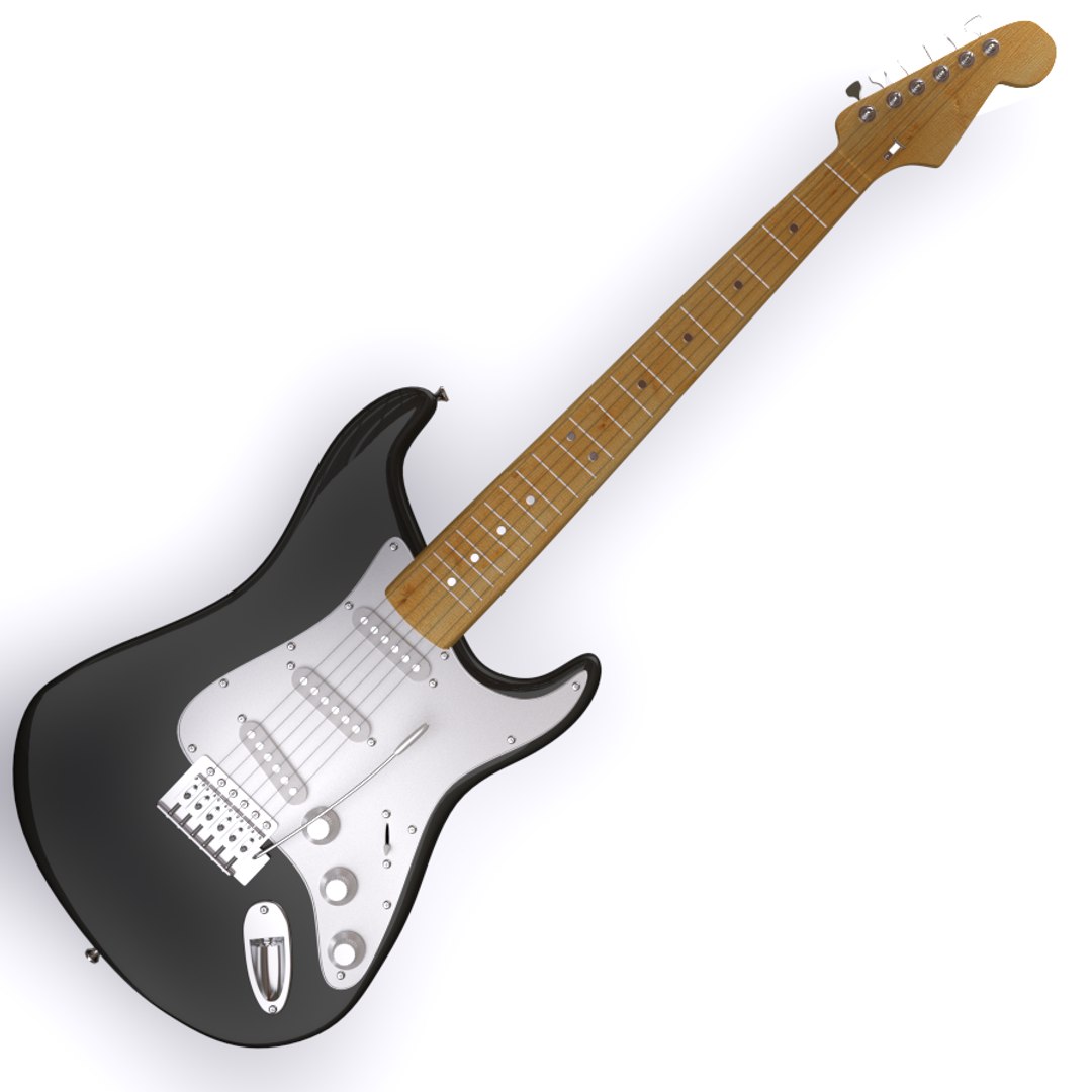 3d model electric guitar