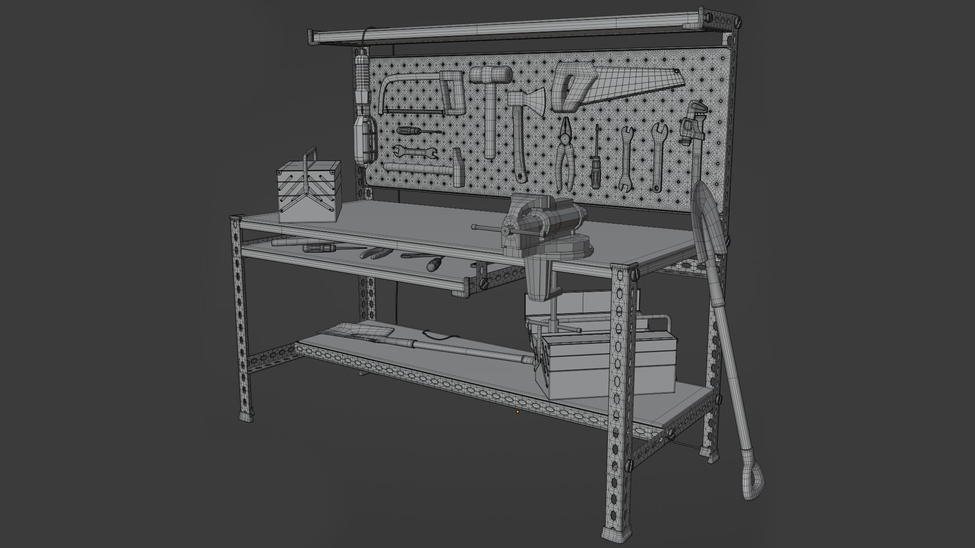 3D Workbench With Tools - TurboSquid 2055056