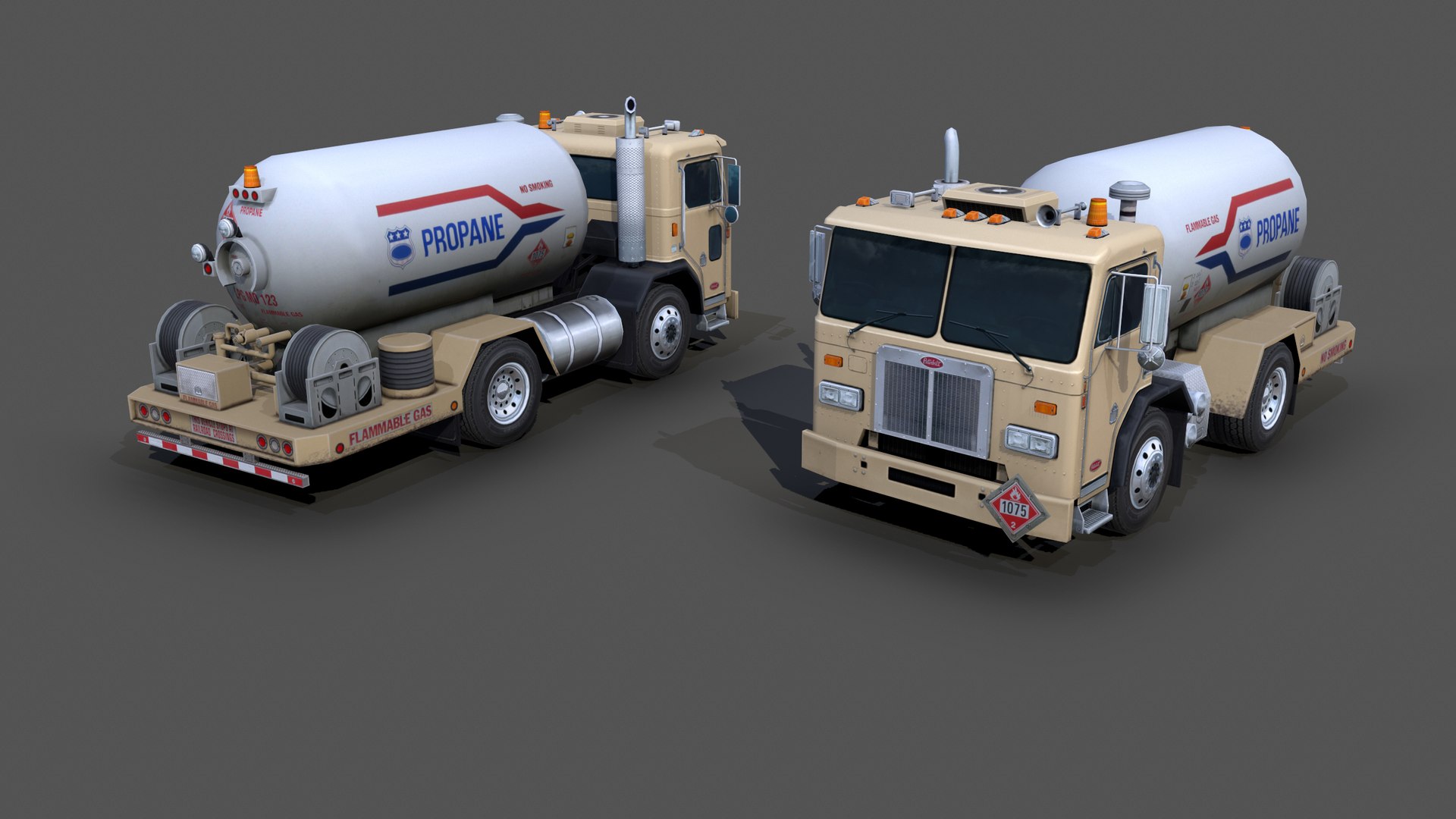 Peterbilt 320 2005 Propane S01 3D Model - TurboSquid 2190128