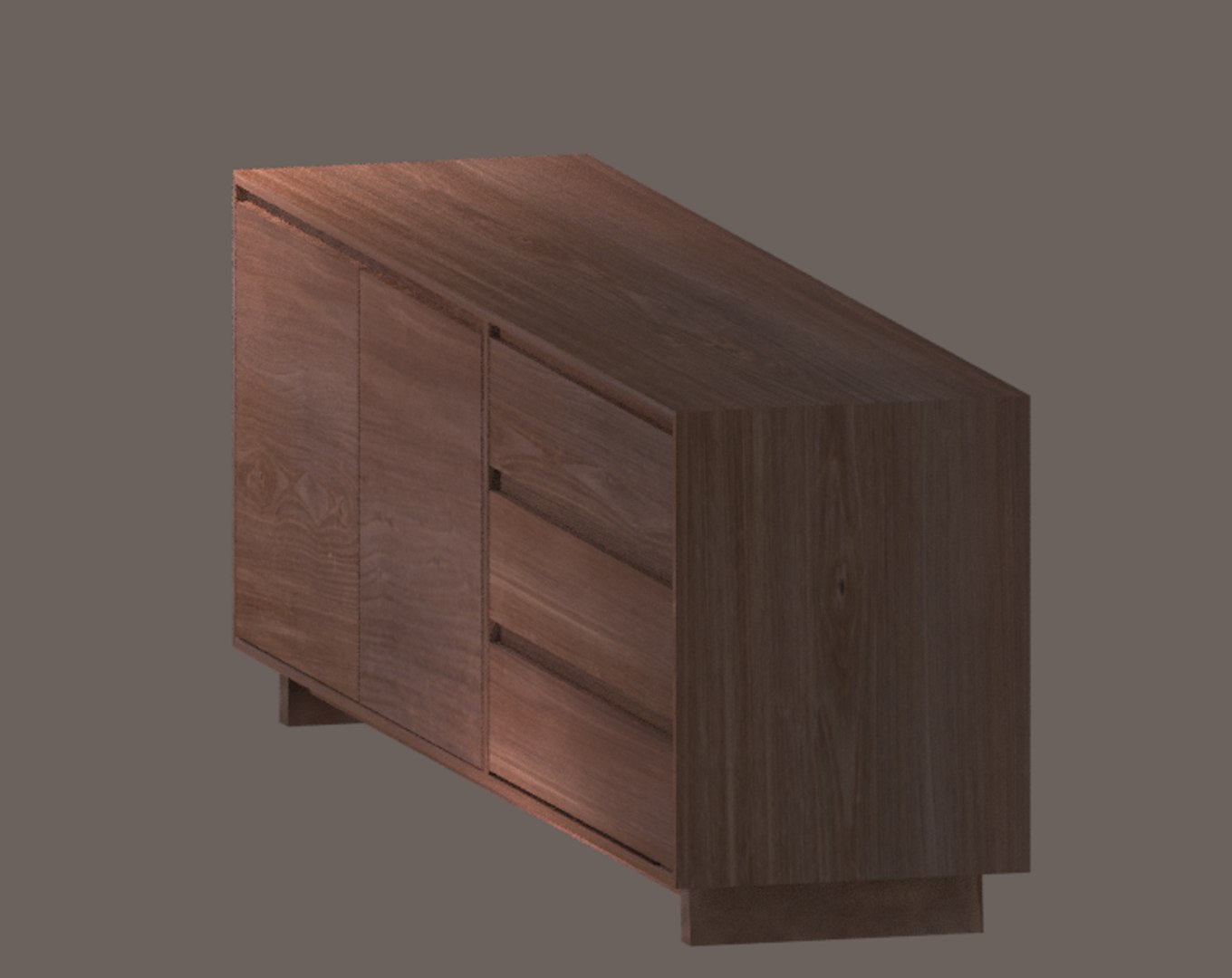 Simple Sideboard 3D Model - TurboSquid 1362051
