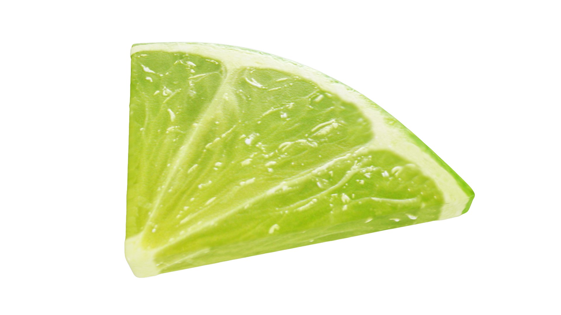 Lime Slice Quarter 2 Model - TurboSquid 1879185