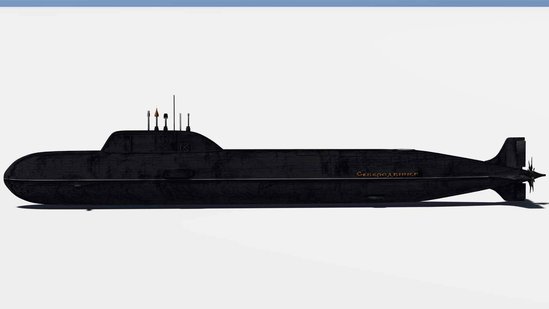 Yasen Class Submarine 3ds