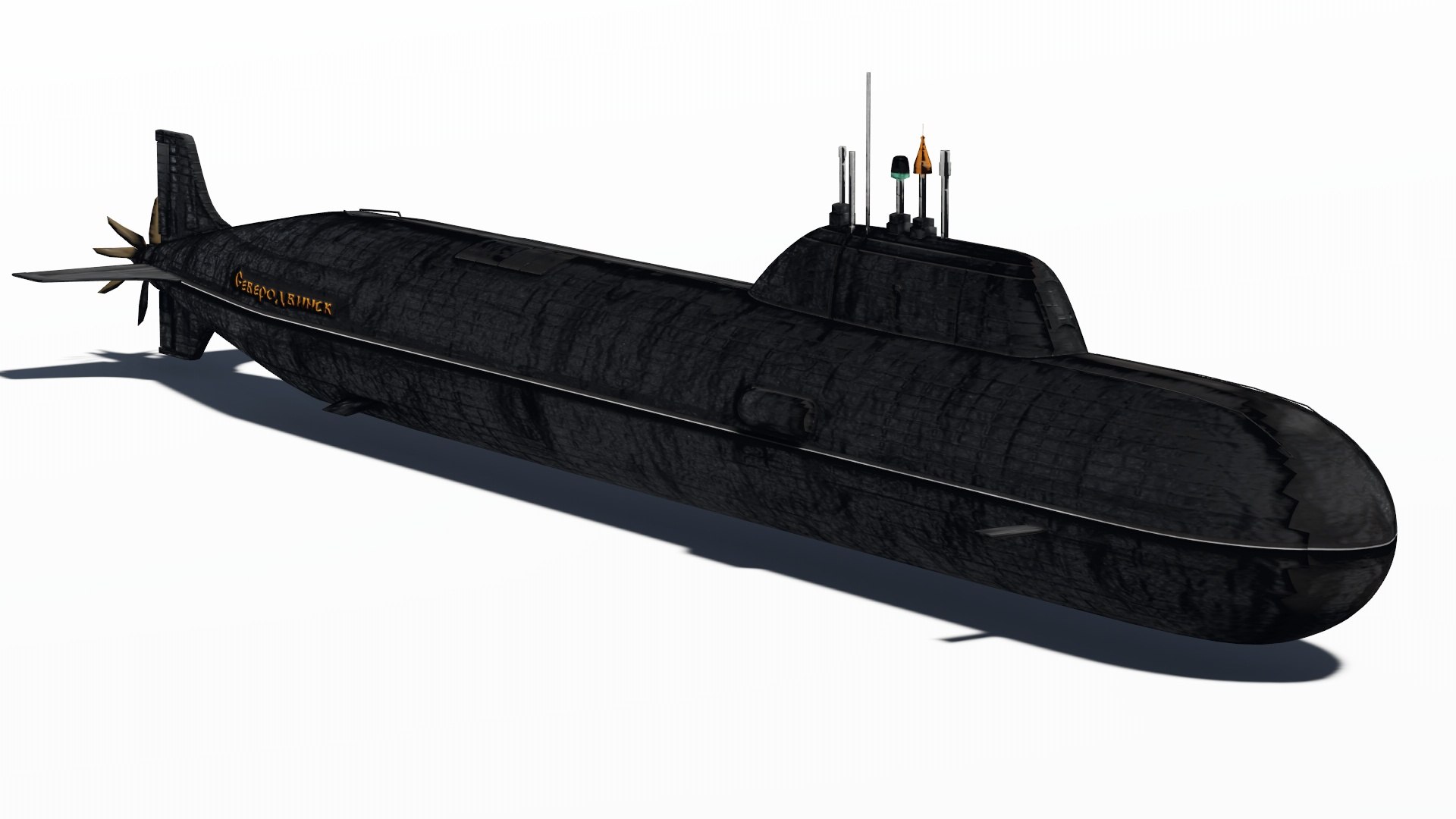 Yasen Class Submarine 3ds