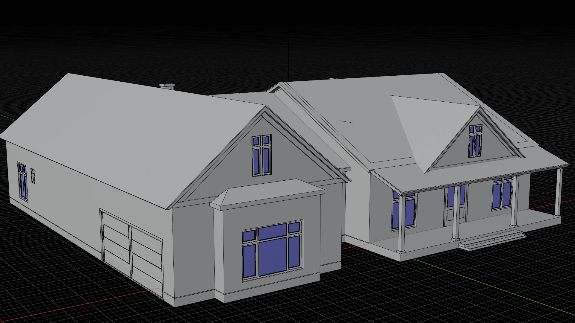 3D Model American House - TurboSquid 2174241
