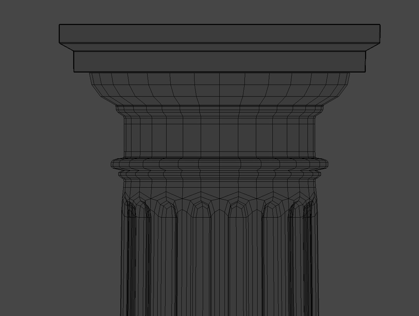 3d Doric Order Column Model