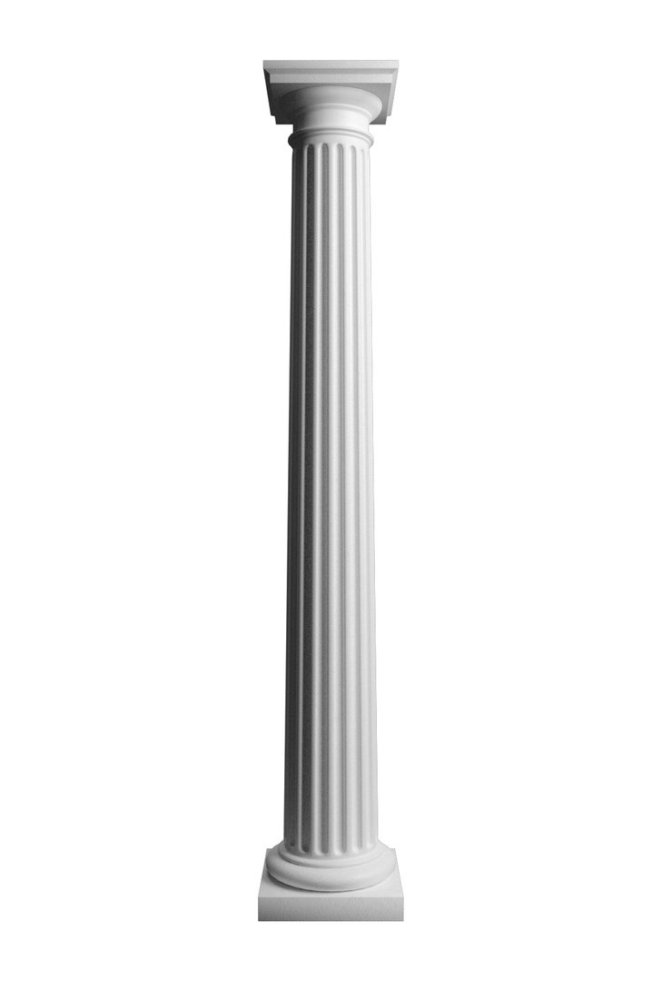 3d Doric Order Column Model