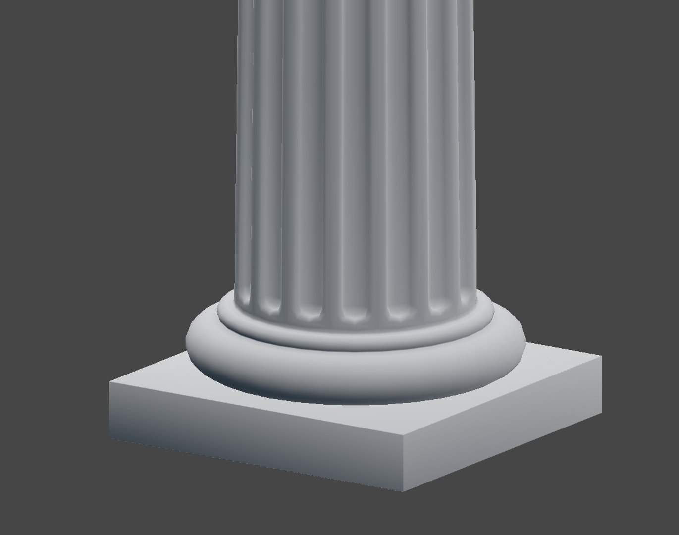 3d Doric Order Column Model