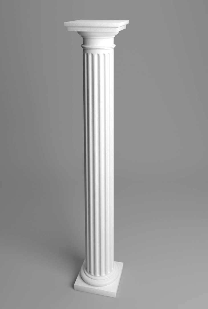 3d Doric Order Column Model