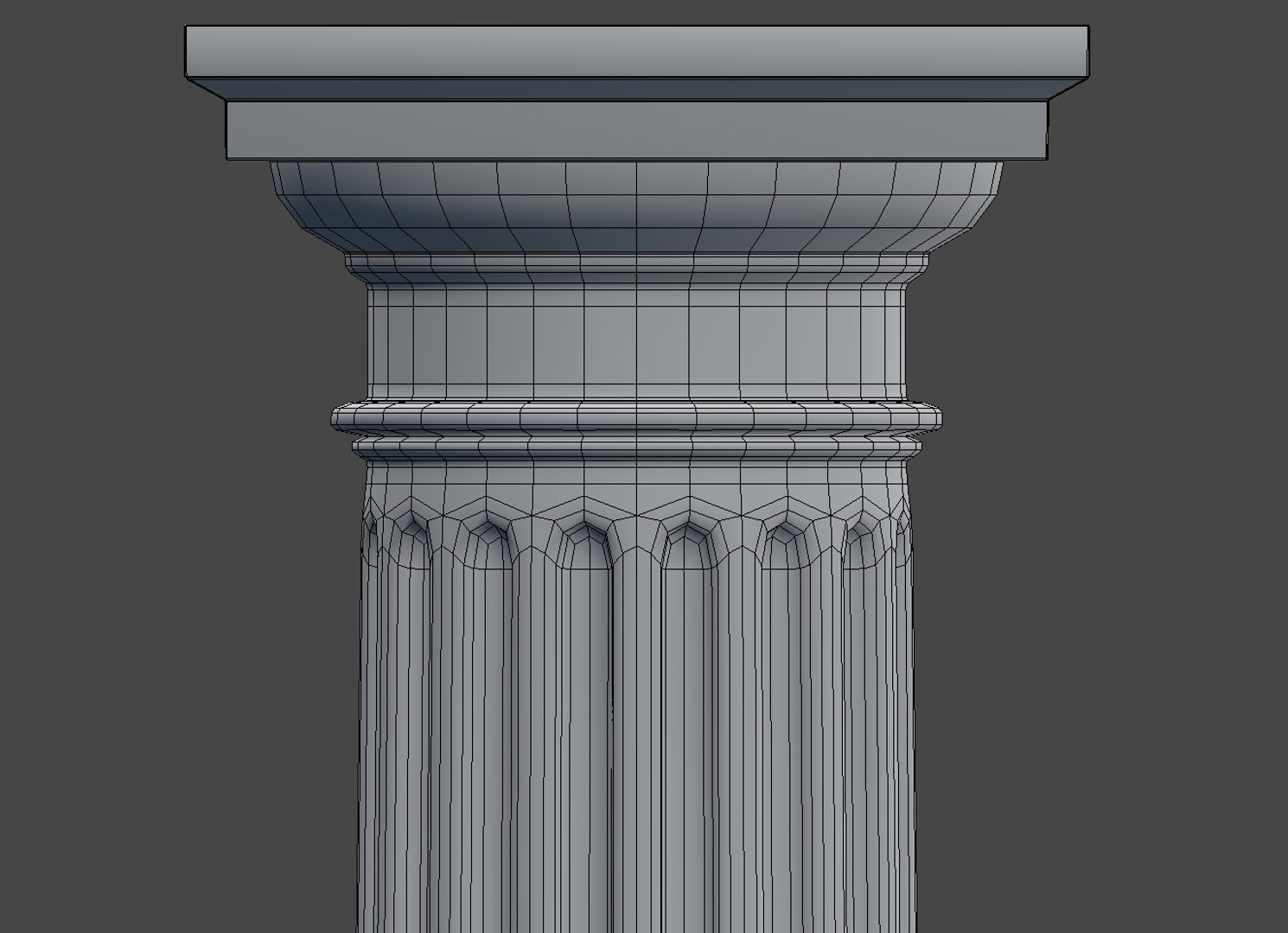 3d Doric Order Column Model